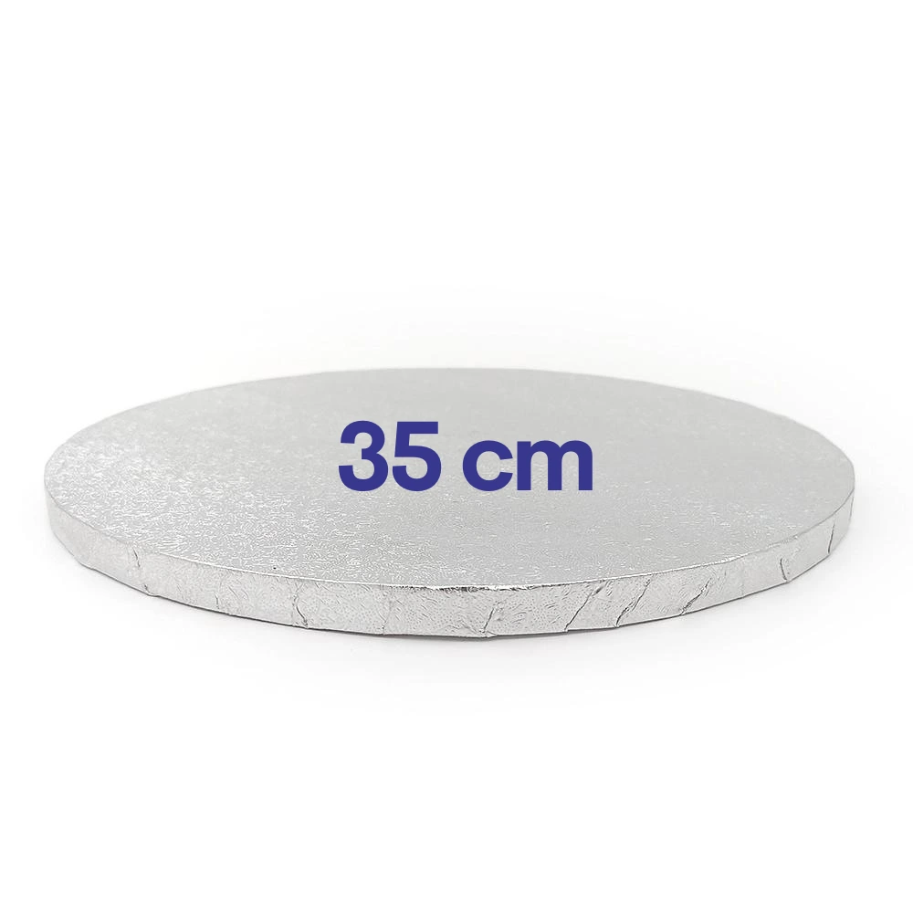 Platou tort (cake drum) rotund 35cm argintiu | Dulcinea.ro