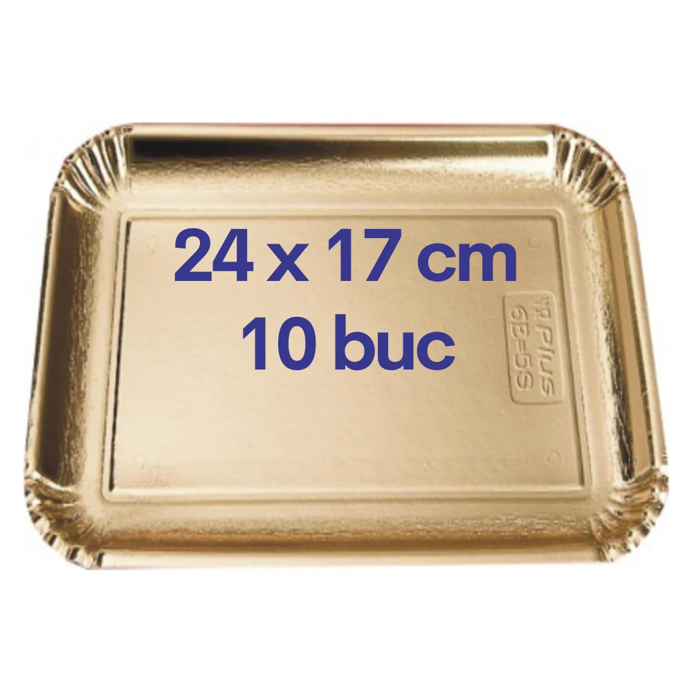 Tavite aurii 3E 24x17 cm – 10 buc. | Set 5 tavite aurii | Dulcinea.ro